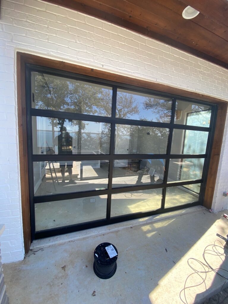 10x8 Black Amarr Vista Full View Garage Door - Doorvana Garage Doors